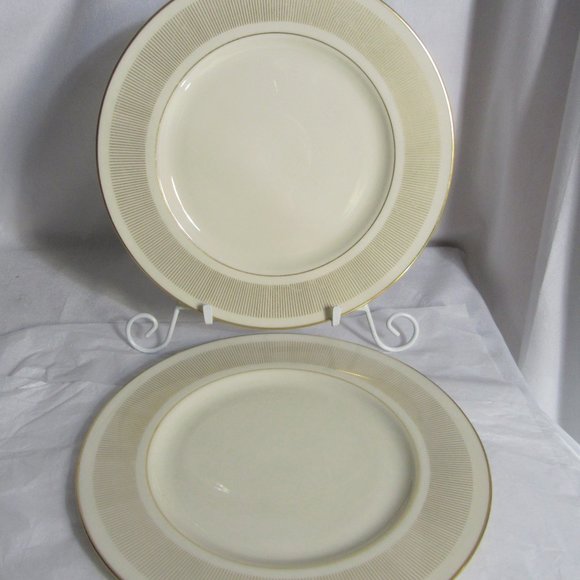 Lenox | Dining | Lenox Dinner Plates 2 Flourish Ivory With Gold | Poshmark
